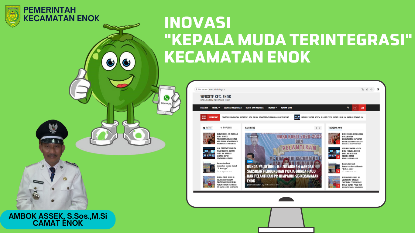 Kelurahan Enok – website Kec. Enok